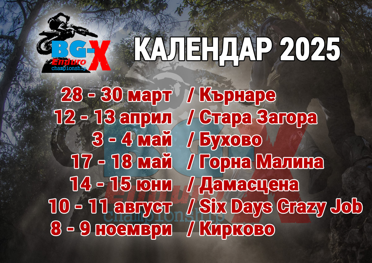Новото при BG X-Enduro Championship за сезон 2025 - Tuning-BG